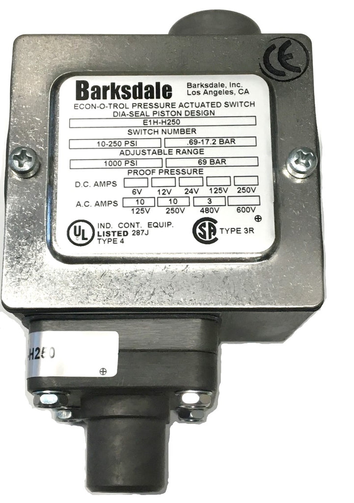 Barksdale Control Products E1H-H250 Series PressureTrol – Carremm ...