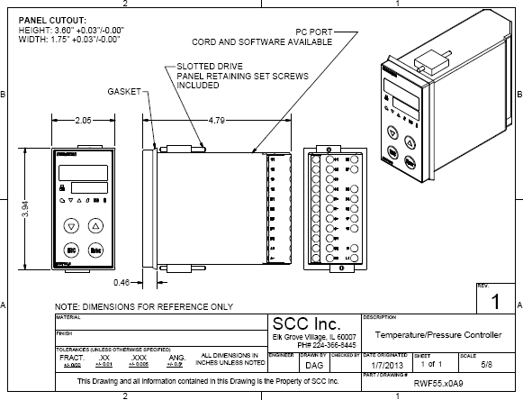 Siemens RWF55 Temperature / Pressure Controller – Carremm Controls Ltd.