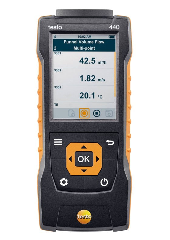 Testo 440 - Air velocity and IAQ measuring instrument (0560 4401 ...